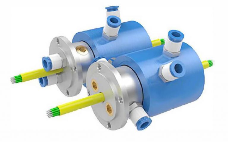 2 Passage Pneumatic/Hydraulic + Electrical Rotary Joint - Grand