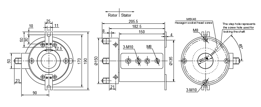 High Current Slip Ring DHG50135-4 - Grand
