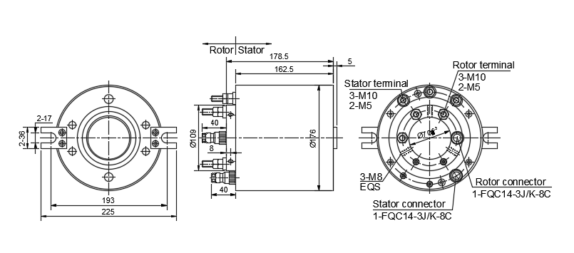 High Current Slip Ring DHG70176-8 - Grand