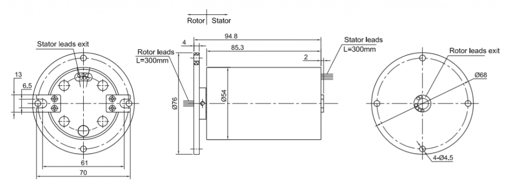 HDMI/3G-SDI Slip Ring DHT054-3P-1HD - Grand