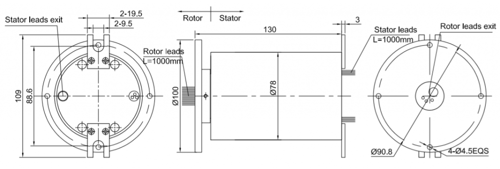 HDMI/3G-SDI Slip Ring DHT078-3P-1HD - Grand
