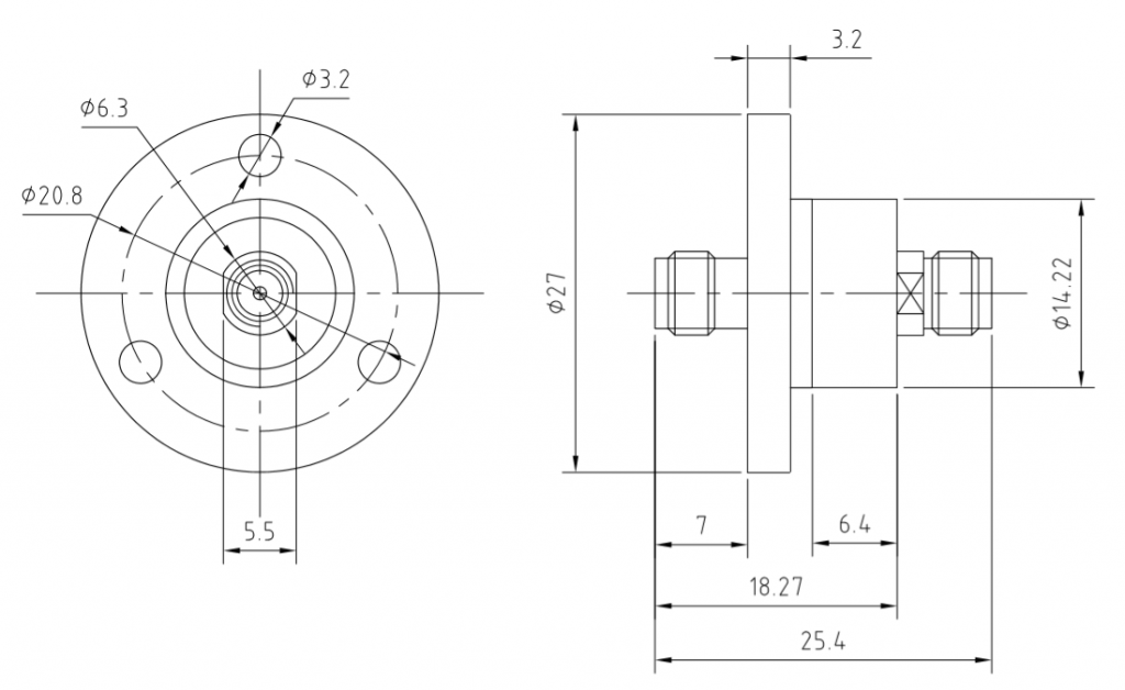 RF rotary joint HR14-1-SMA-18 - Grand