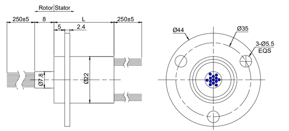 Field Bus Slip Ring HM022 Series - Grand
