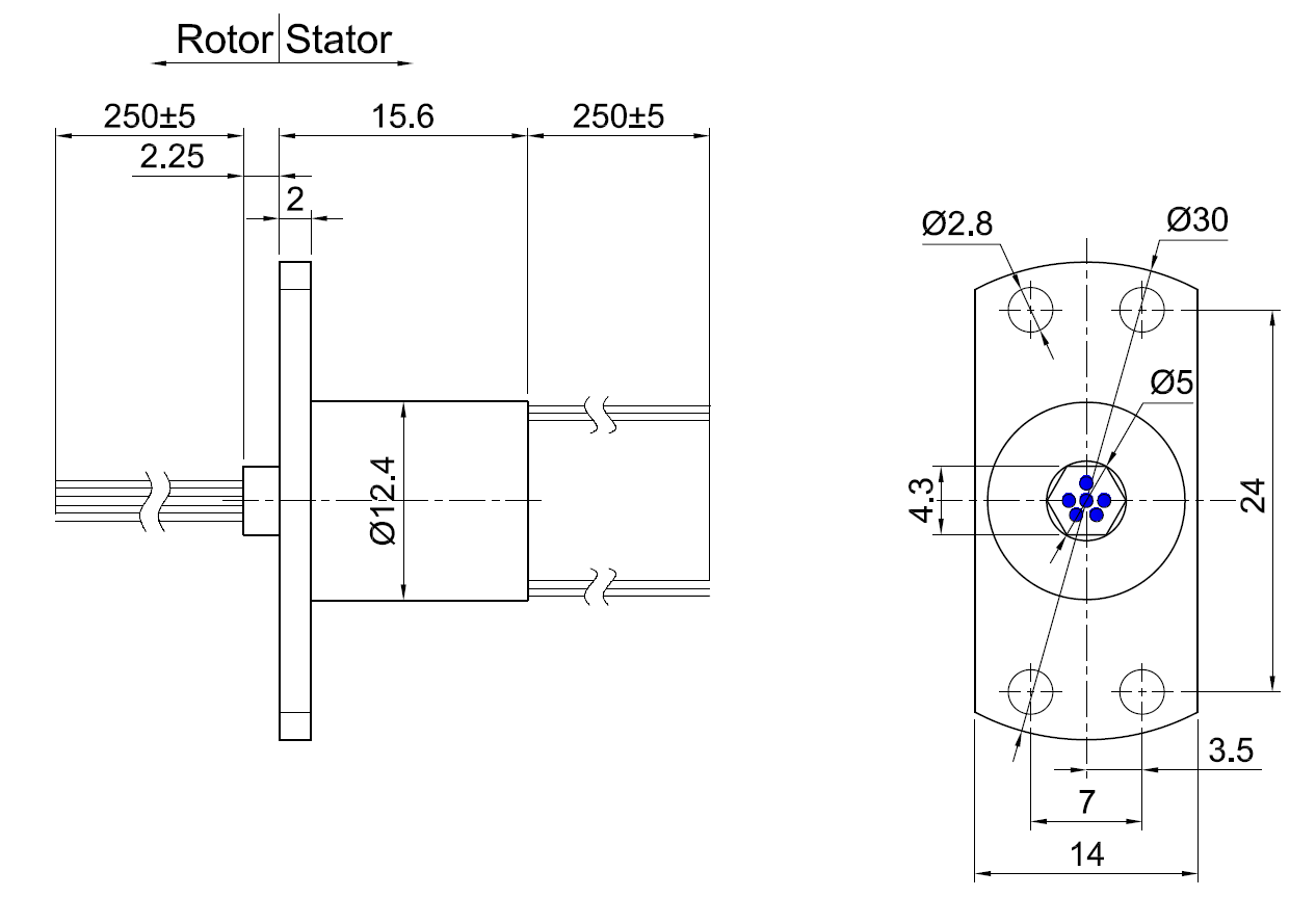 High Speed Slip Ring SHM012-6B3-SW - Grand